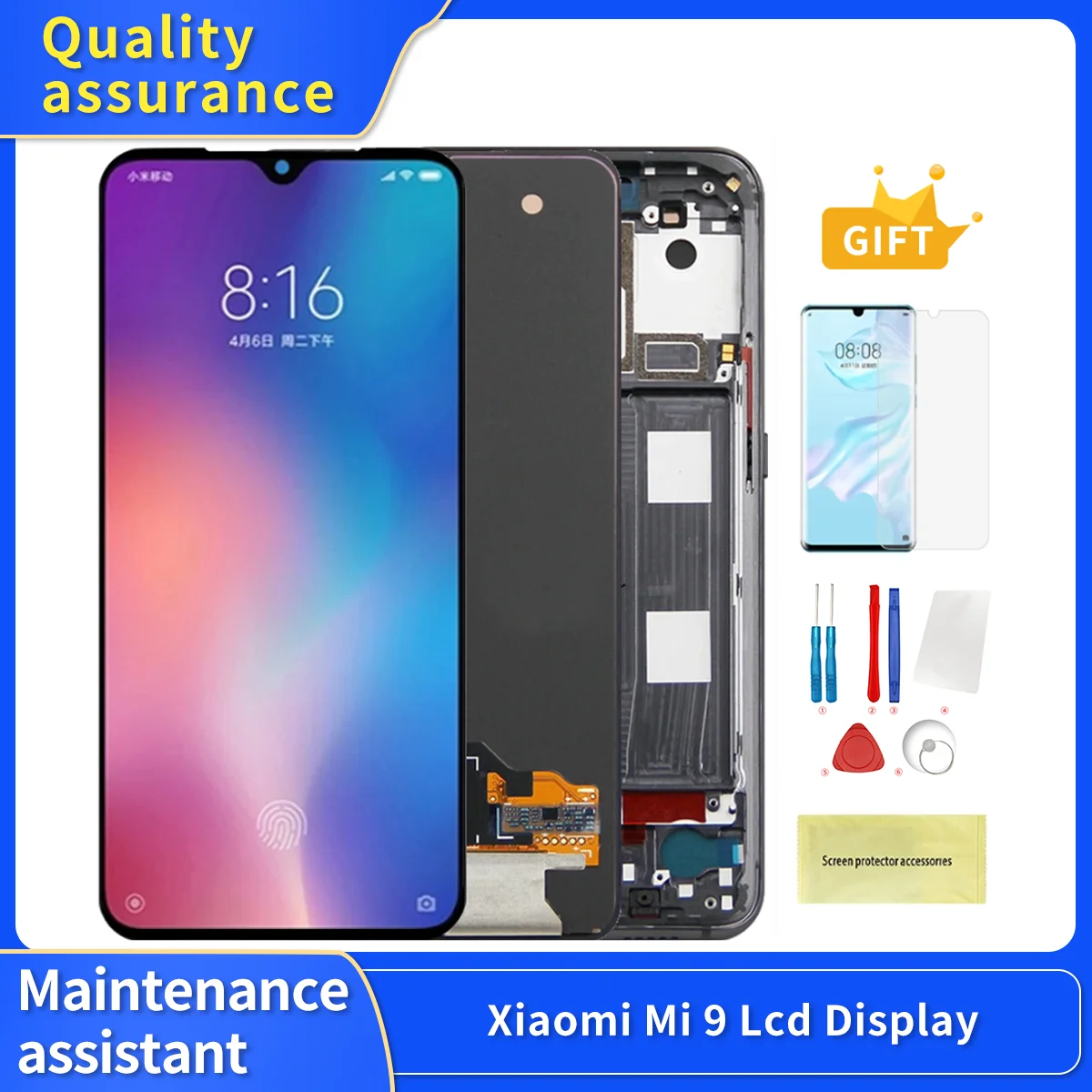 Pantalla Super Amoled Mi9 de 6,39 pulgadas para Xiaomi Mi 9, pantalla ...