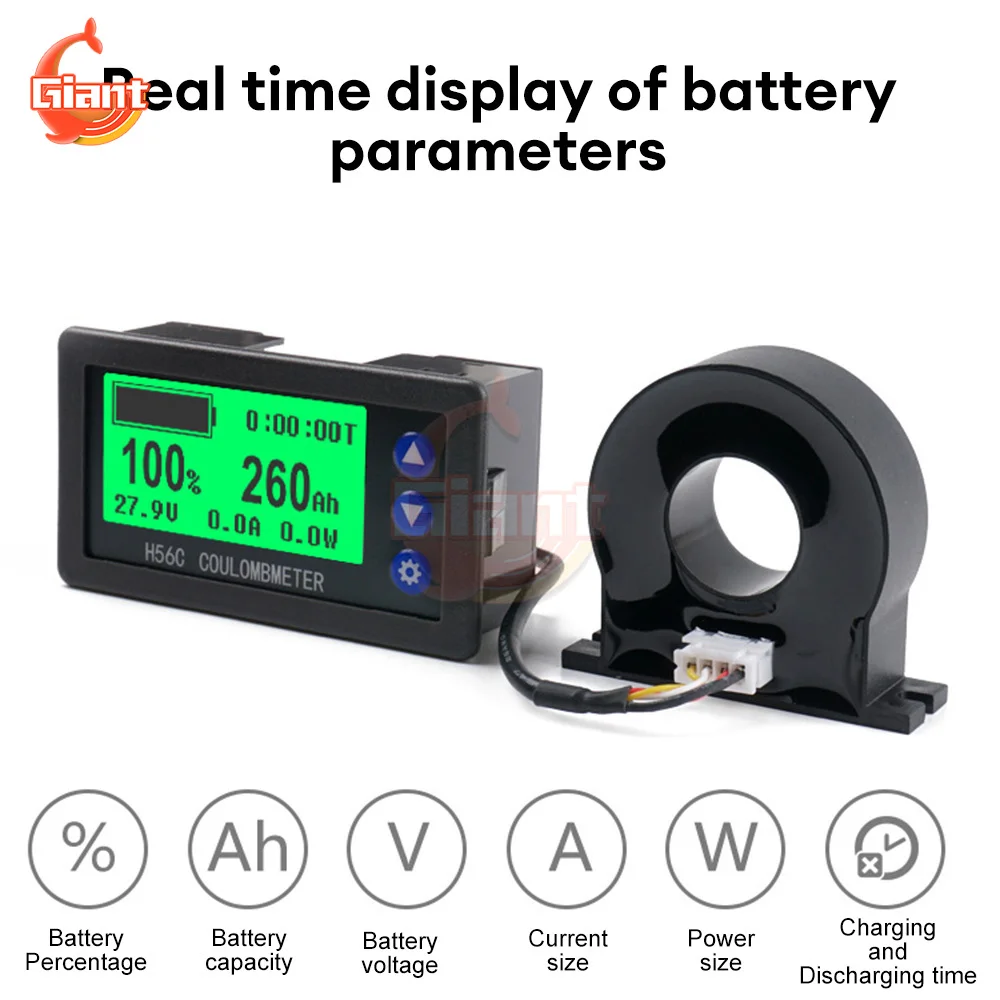 Multi-function Digital Voltmeter Ammeter Lithium Battery Capacity ...