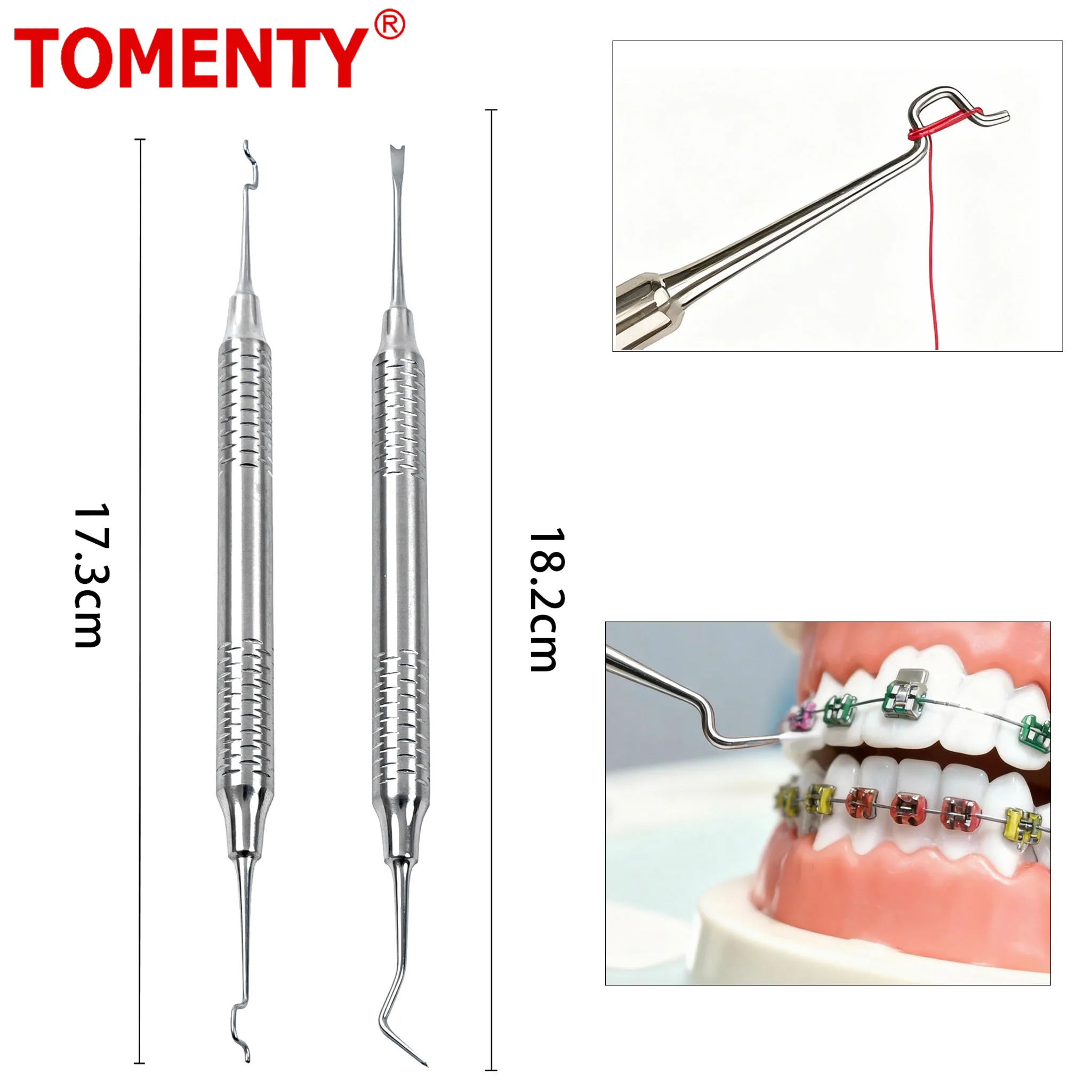 Dental Orthodontic Elastic Ligature Tie Placer Twirl-On Module Arch ...