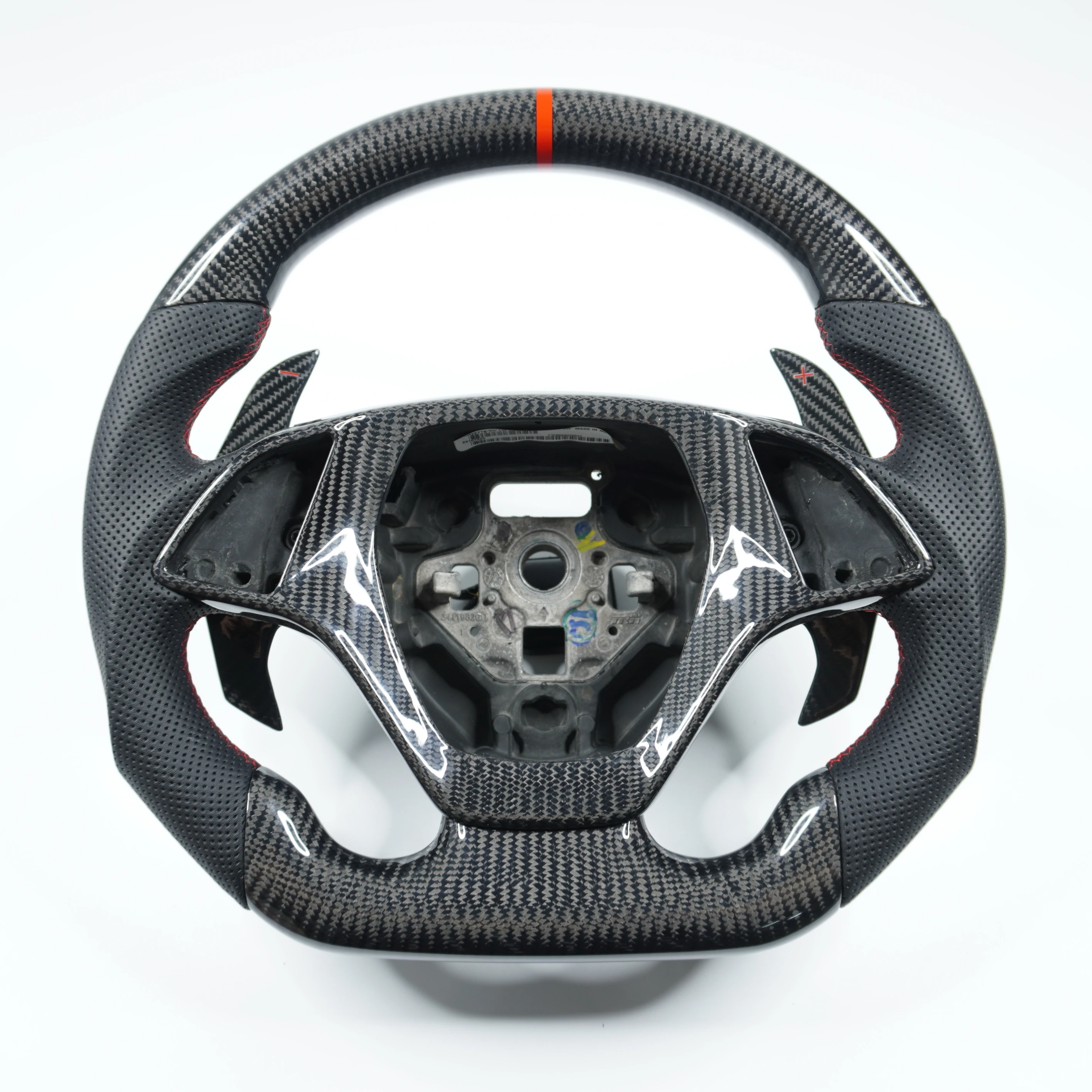 Chevrolet Corvette C7 2014 2019 Real Carbon Fiber Car Steering Wheel ...