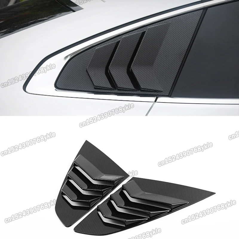 Carbon Fiber Car Rear Window Triangle Shutter Trims For Volkswagen ...