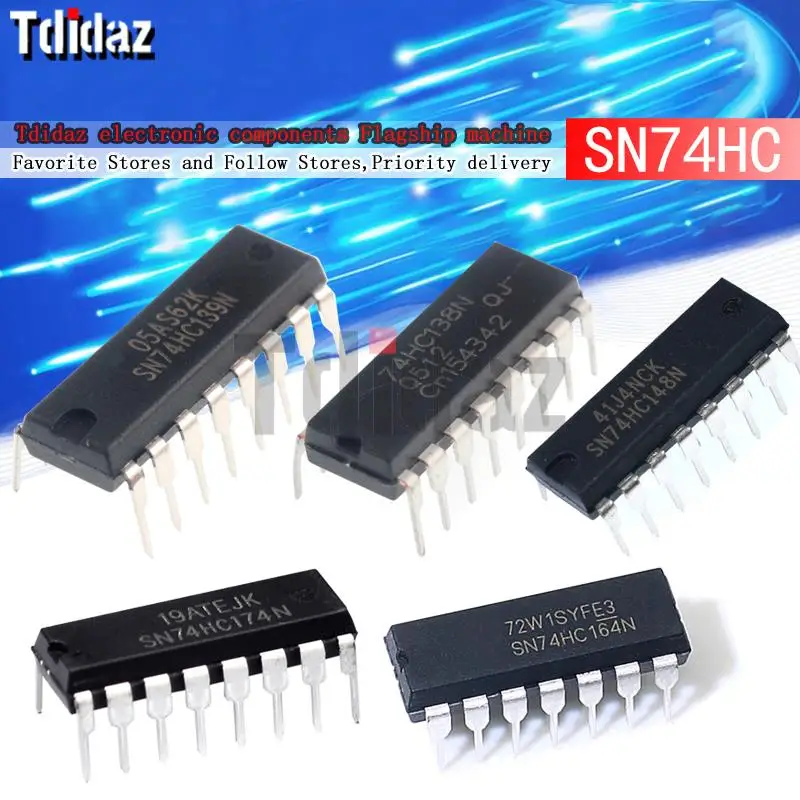 10PCS SN74HC138N DIP 74HC138N 74HC138 DIP-16 SN74HC139N SN74HC147N ...