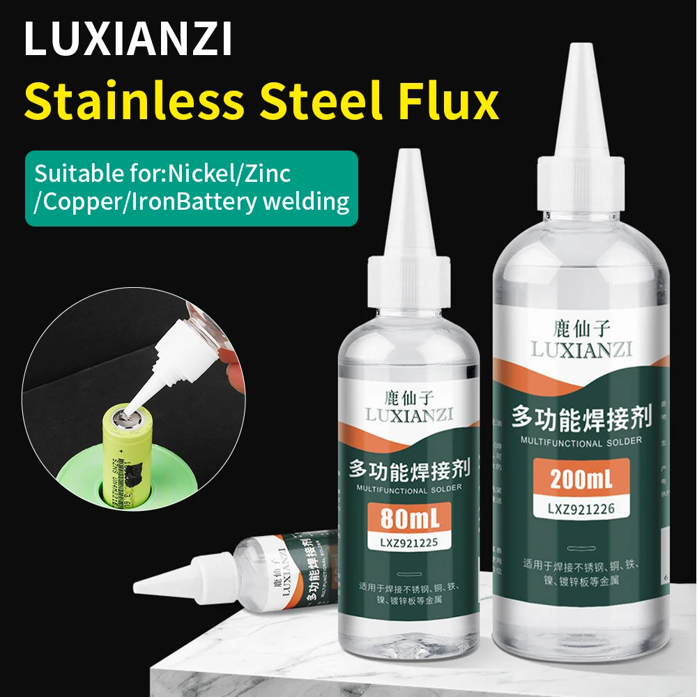LUXIANZI-No-clean-Liquid-Soldering-Flux-For-Stainless-Steel-Nickel-Zinc ...