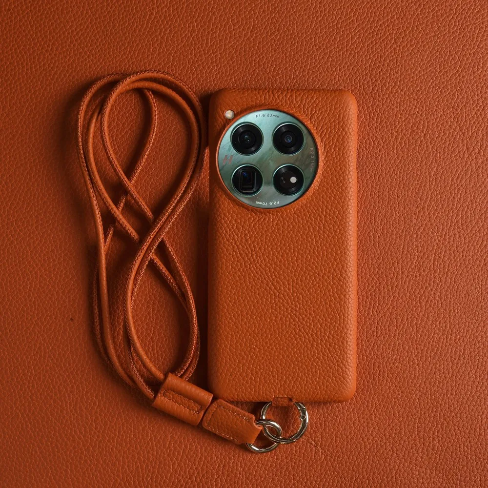 Luxury-Cowhide-Genuine-Leather-Case-For-Oneplus-12-Cover-11-10Pro-11R ...