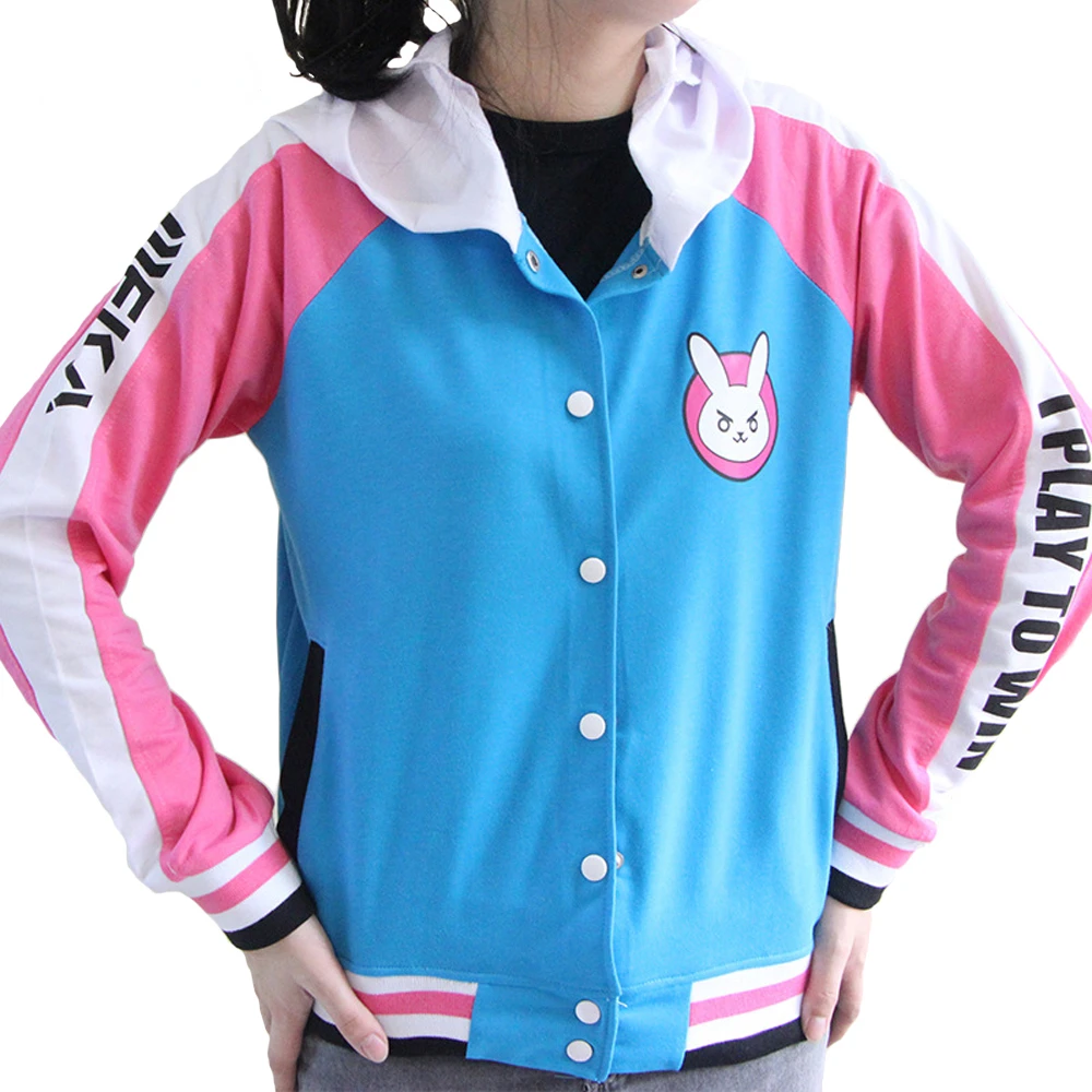 Animation-Clothing-Game-Around-The-Game-DVa-Hoodie-D-Va-Adult-Baseball ...