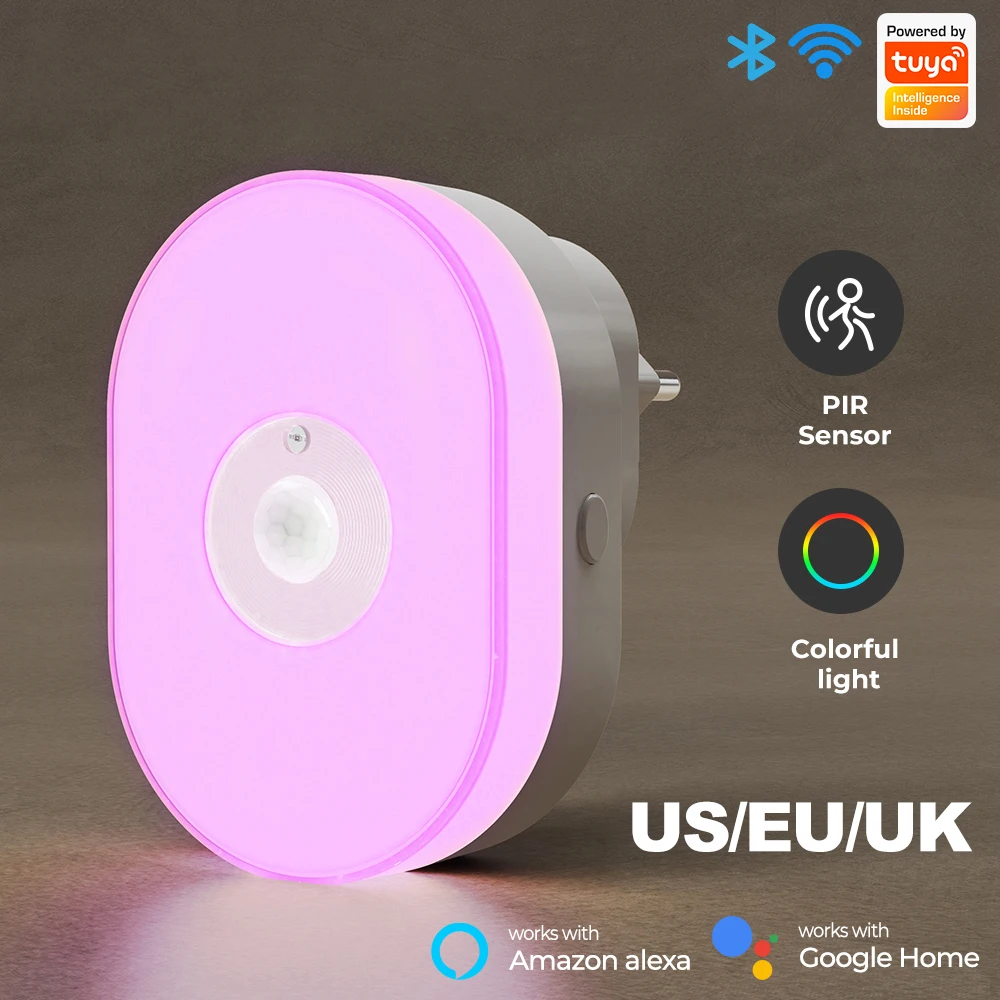 WiFi-Tuya-Smart-Led-Night-Light-PIR-Motion-Sensor-Eu-Us-Uk-Plug-In-Wall ...