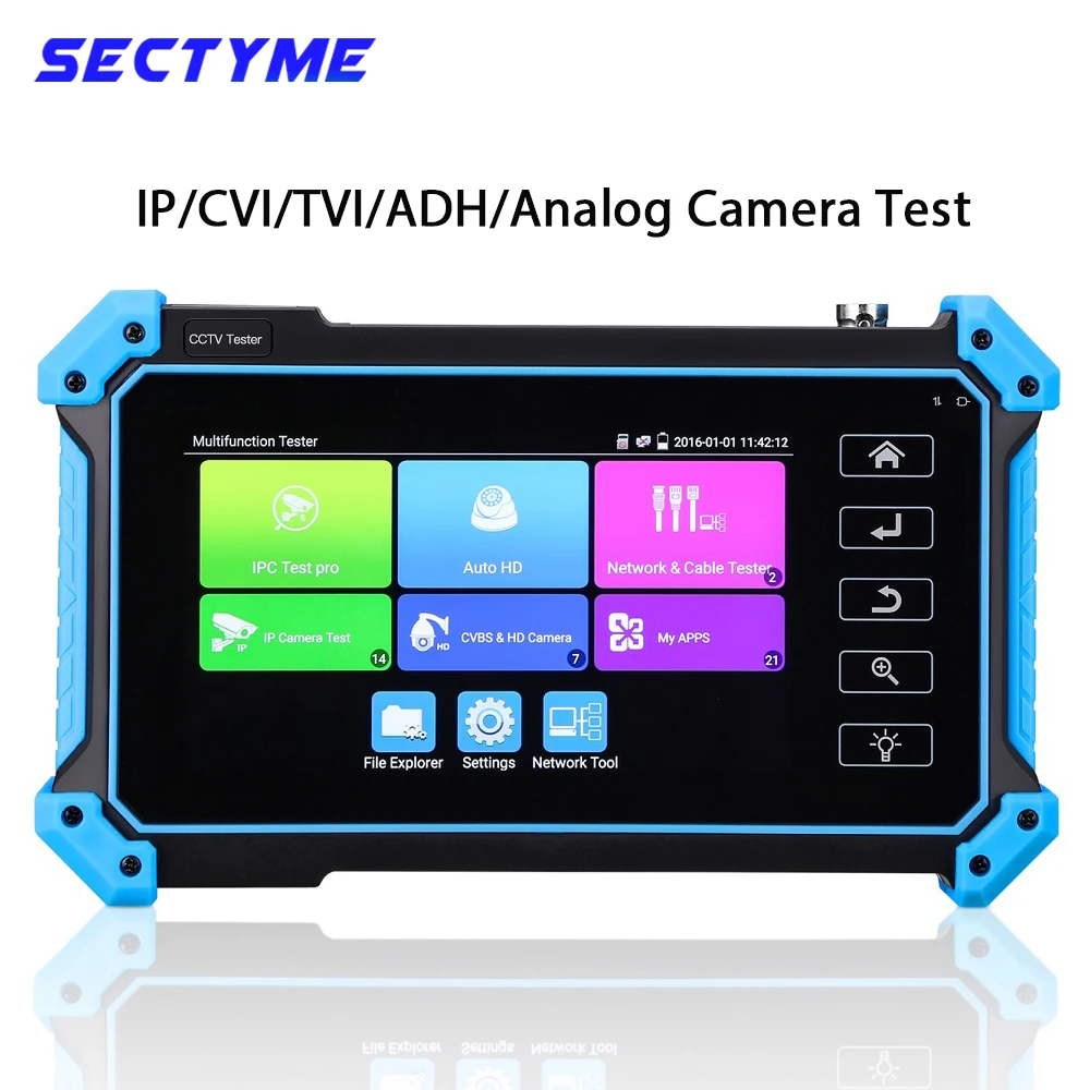 Sectyme 4k Cctv Camera Tester 8mp Ahd Cvi Tvi Cvbs Ip Camera Hd Display ...