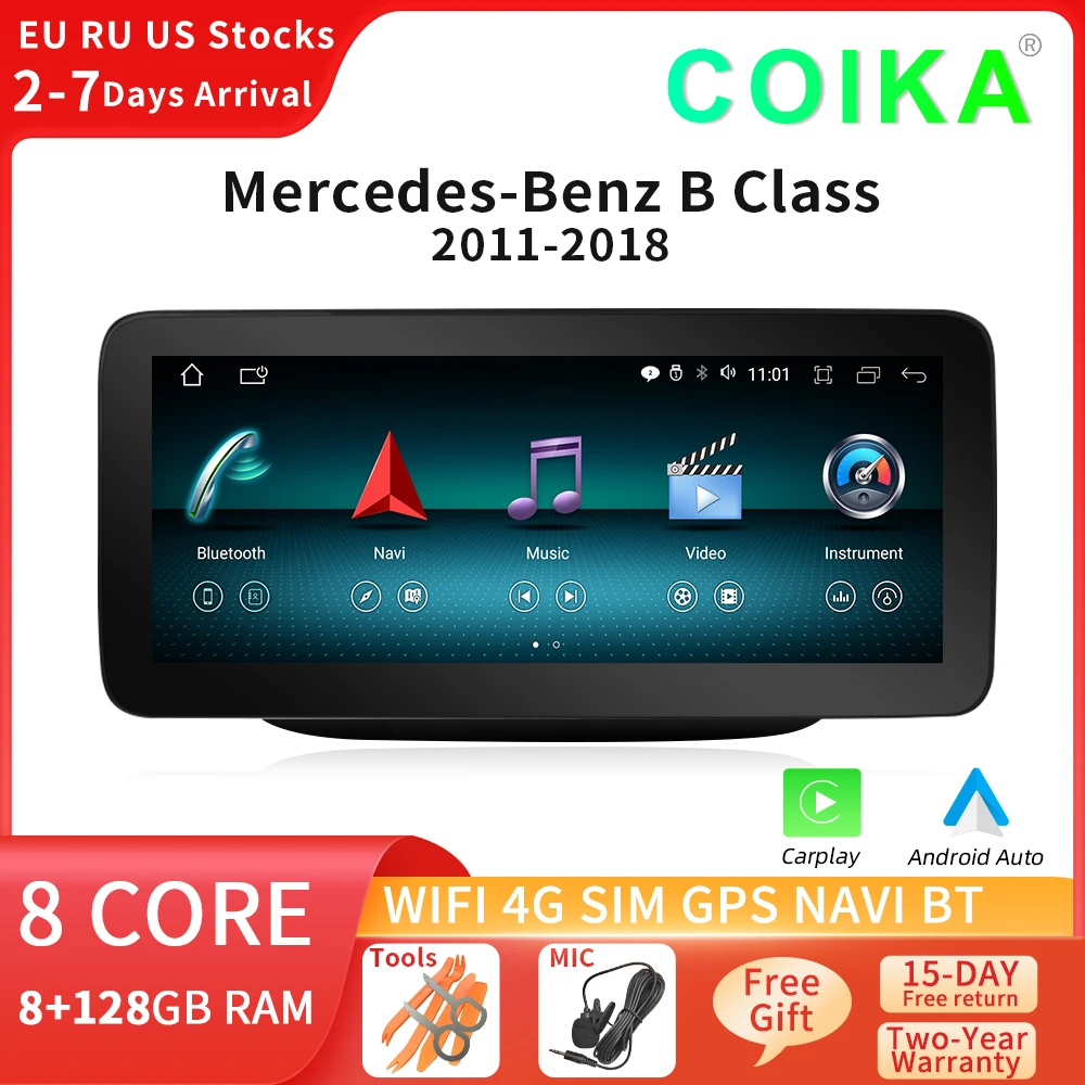 Android 10 System Car Radio Tabblet For Mercedes W246 2011-2018 Wifi 2 ...