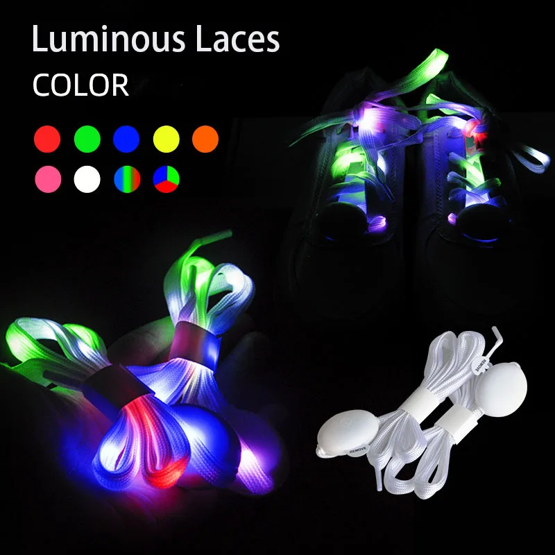 LED-Luminous-Shoelaces-Fluorescent-Shoes-Laces-Night-Running-Flashing ...
