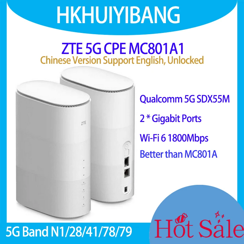 New-Unlocked-ZTE-MC801A1-5G-Indoor-CPE-Router-With-SIM-Card-Slot-SDX55 ...