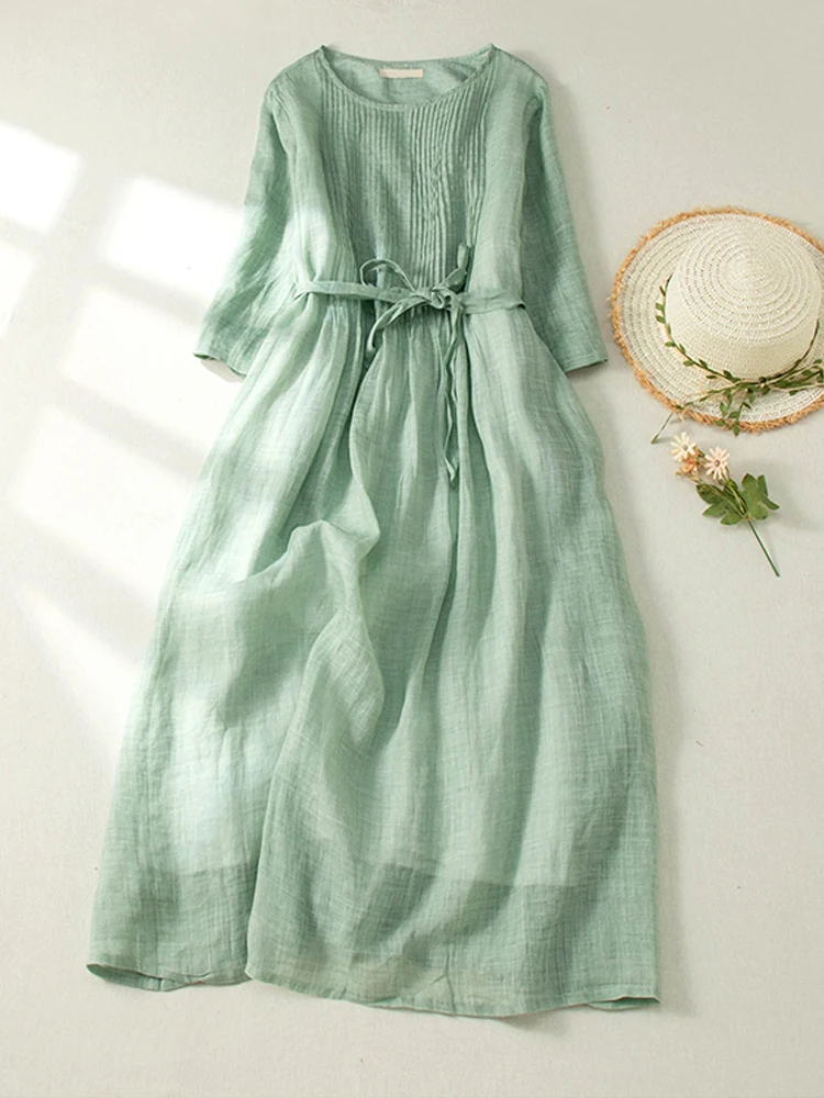 Japan Style Double Layers Women Dresses Chic Organ Pleats Short Sleeve ...