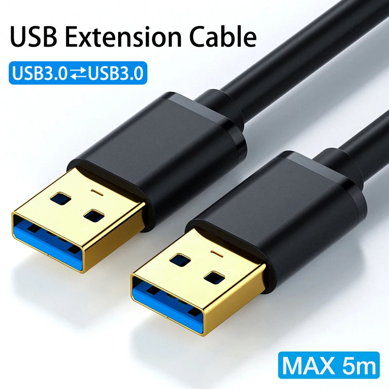 5m-0.5m USB to USB Extension Cable USB A Male to Male USB 3.0 2.0 ...