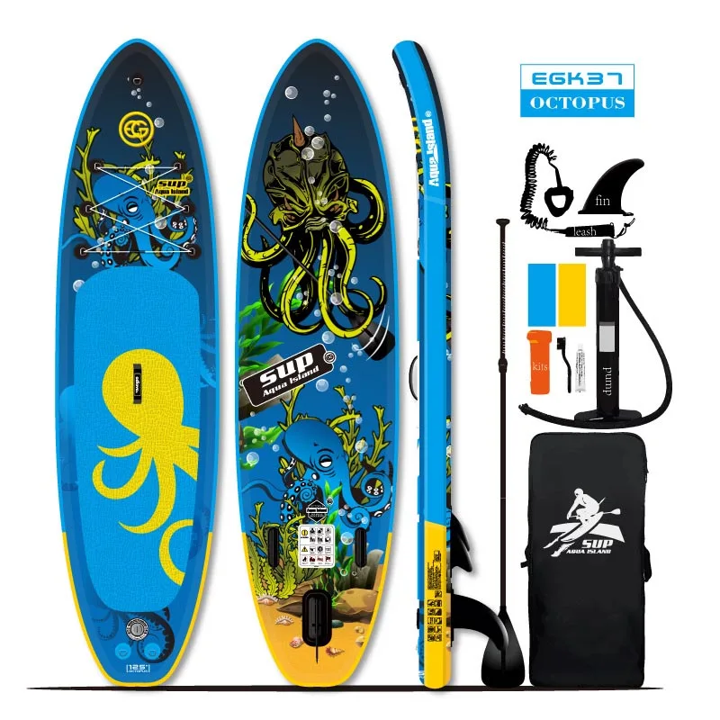 Double-Layers-Underwater-Octopus-Inflatable-Paddle-Board-Octopus-Stand ...