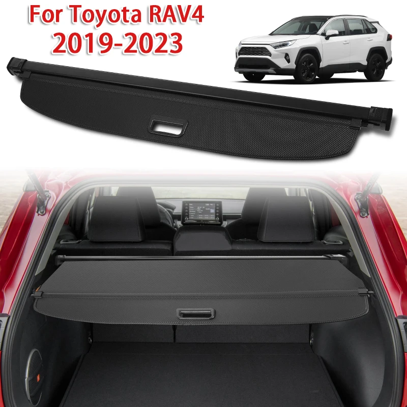 Black Retractable Cargo Cover Trunk Cover Security Shield Shade for ...