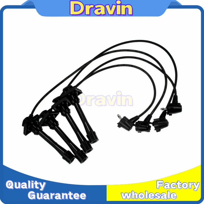 4Pcs 90919-22327 9091922327 Spark Plug Wires Set Silicone Ignition ...