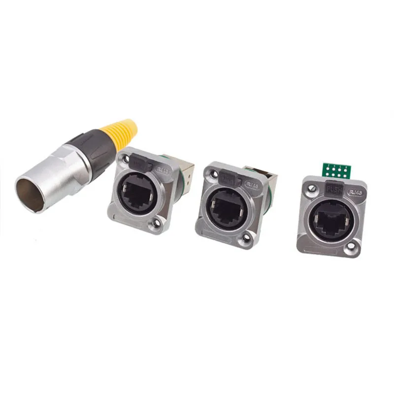Waterproof-8P8C-Cat5e-RJ45-Connector-Plug-Socket-Panel-Mount-Network ...