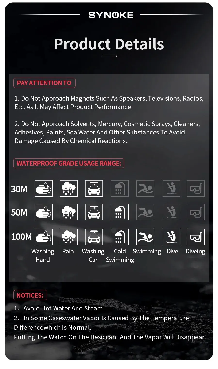 SYNOKE-Montres de sport électroniques colorées pour enfants,montre numérique étanche pour ...