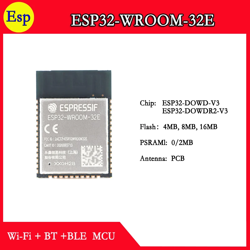 ESP32-WROOM-32E-4M-8M-16M-N4-N8-N16-N4R2-ESP32-WROOM-32E-Espressif ...