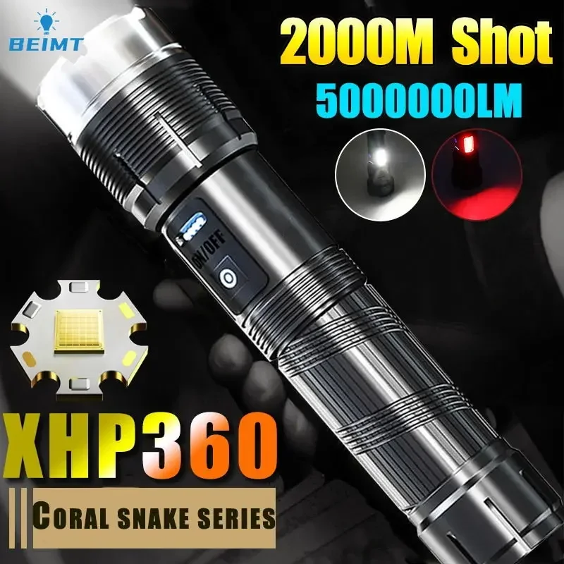 Most-Powerful-5000000LM-LED-Torch-XLamp-36cores-XHP360-XHP70-Long-Shot ...