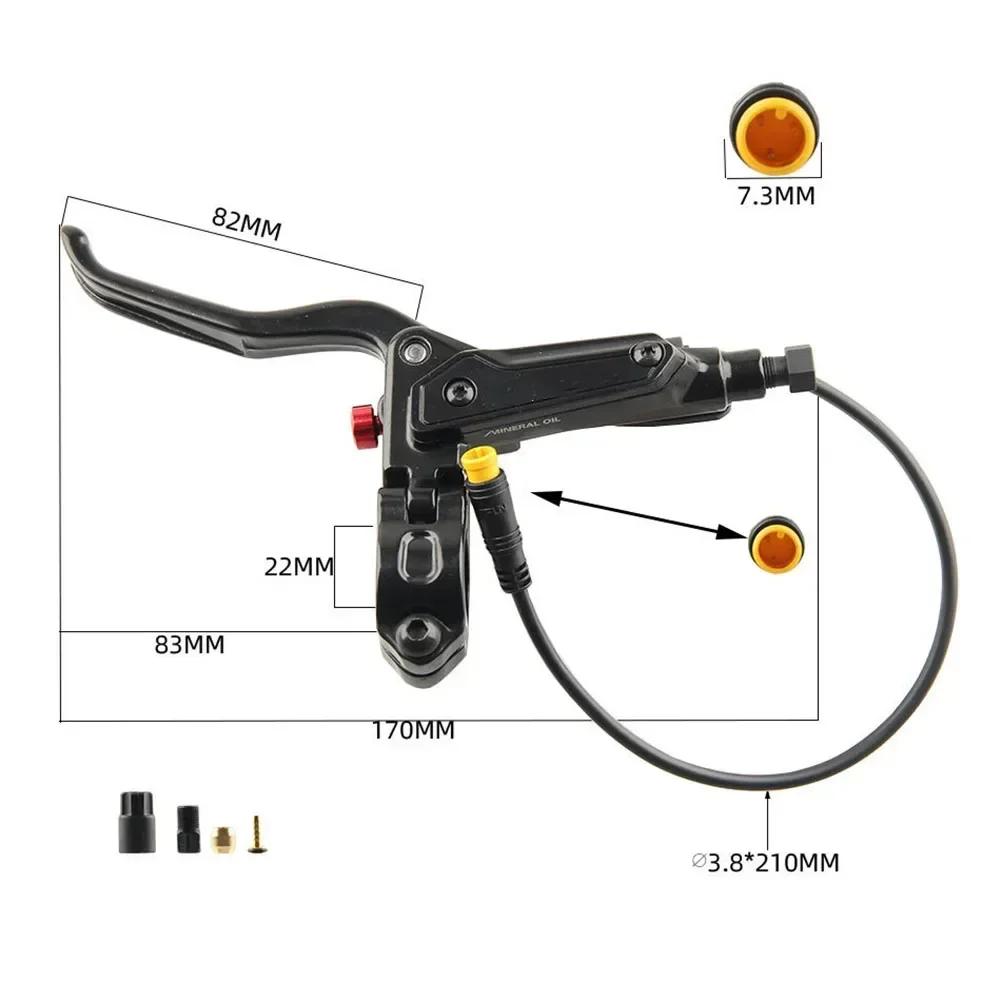 Electric-Bicycle-Brake-Lever-3-Pin-Hydraulic-Brake-Levers-For-E-bikes ...