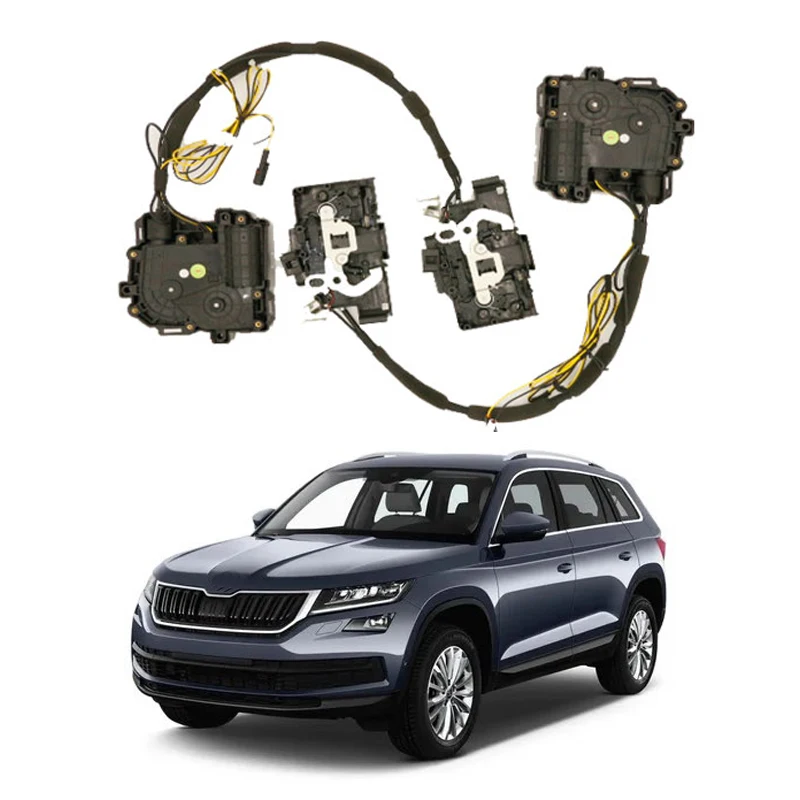 For skoda kodiaq 2017~2021 Car Soft Close Door Latch Pass Lock Actuator ...