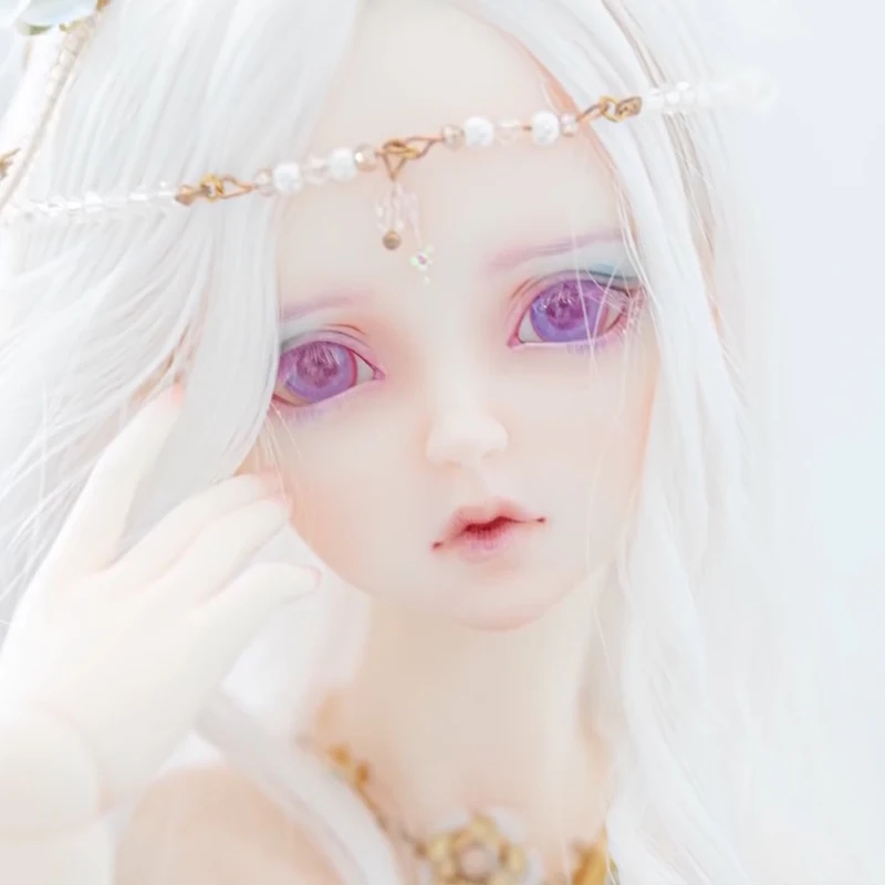 Pearls BJD Doll 1/3 Mermaid Beautiful Human Face Hybrid Purple Scales ...
