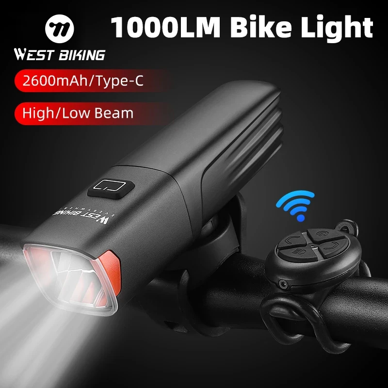1000LM-Bicycle-Light-2600mAh-High-Low-Beam-Bike-light-IPX65-Waterproof ...
