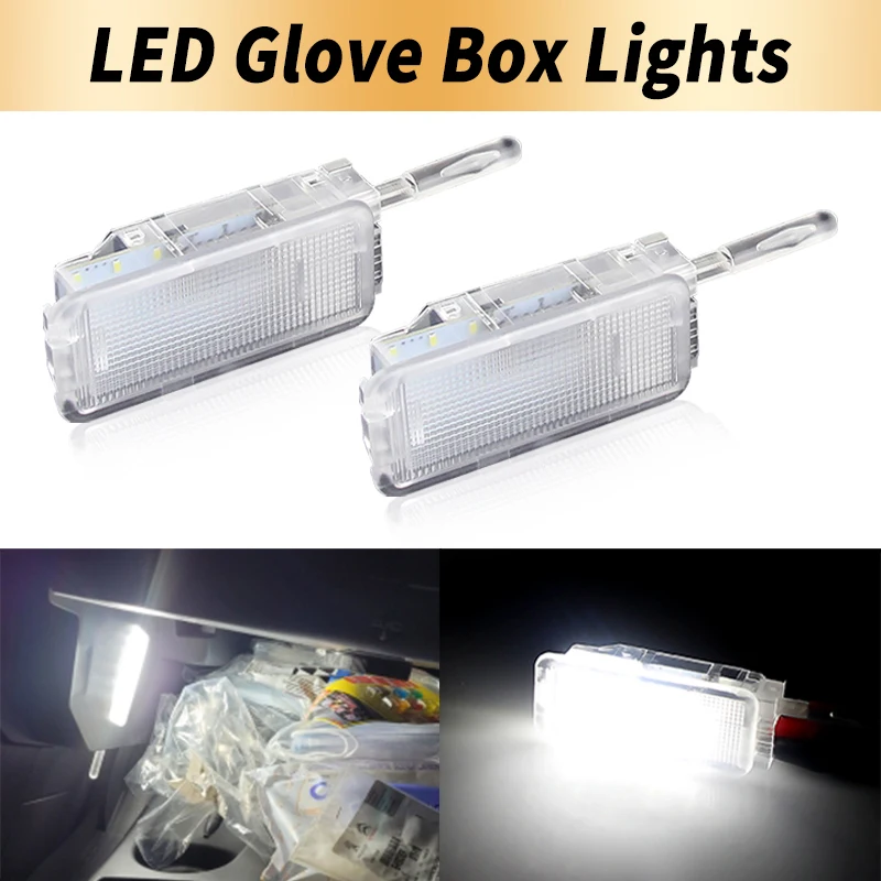 1/2PCS Canbus LED Footwell Glove Box Trunk Light For Citroen C2 C3 C4 ...