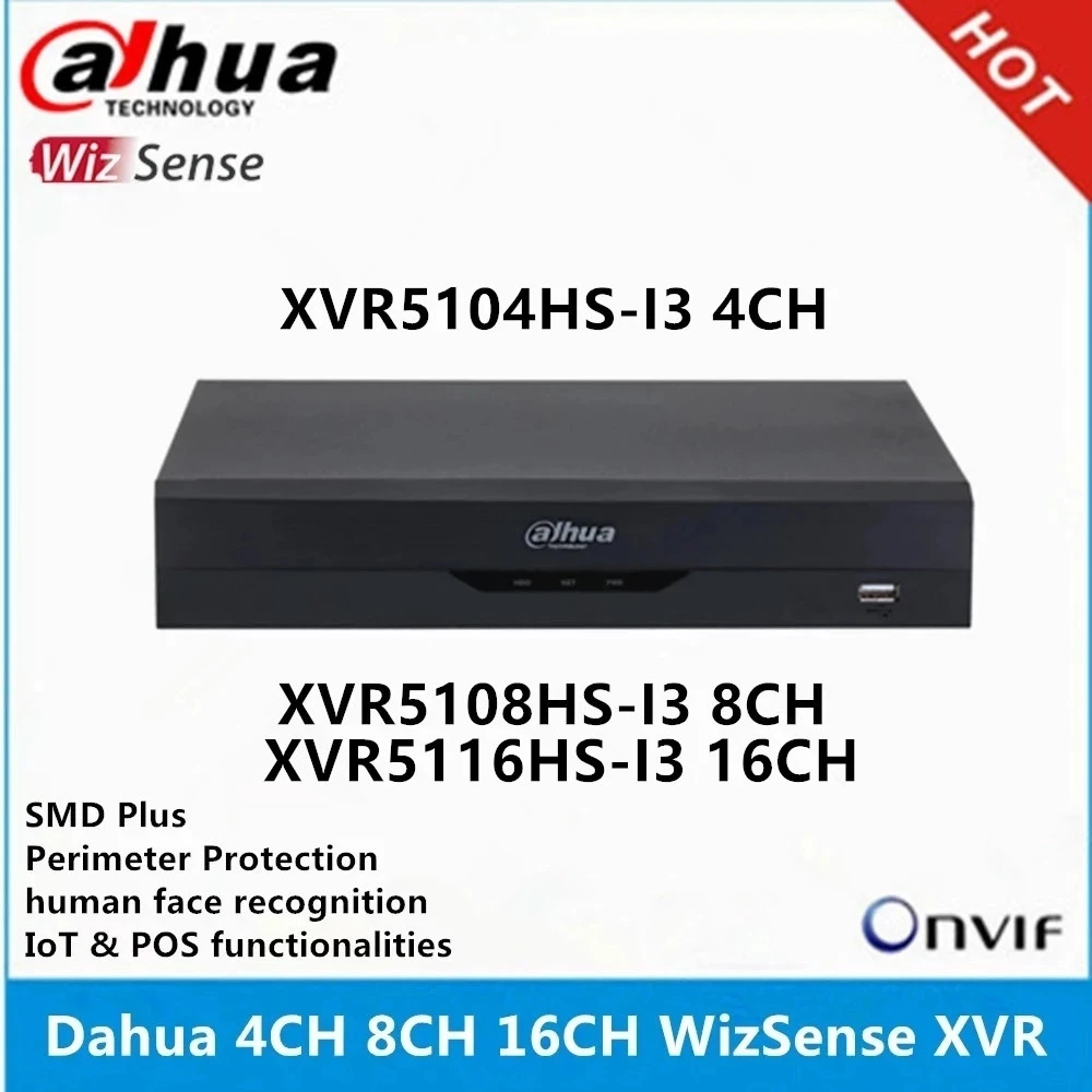 Dahua Xvr5104hs-i3 4ch & Xvr5108hs-i3 8ch &xvr5116hs-i2 16ch Wizsense Xvr Recorder Max Support ...