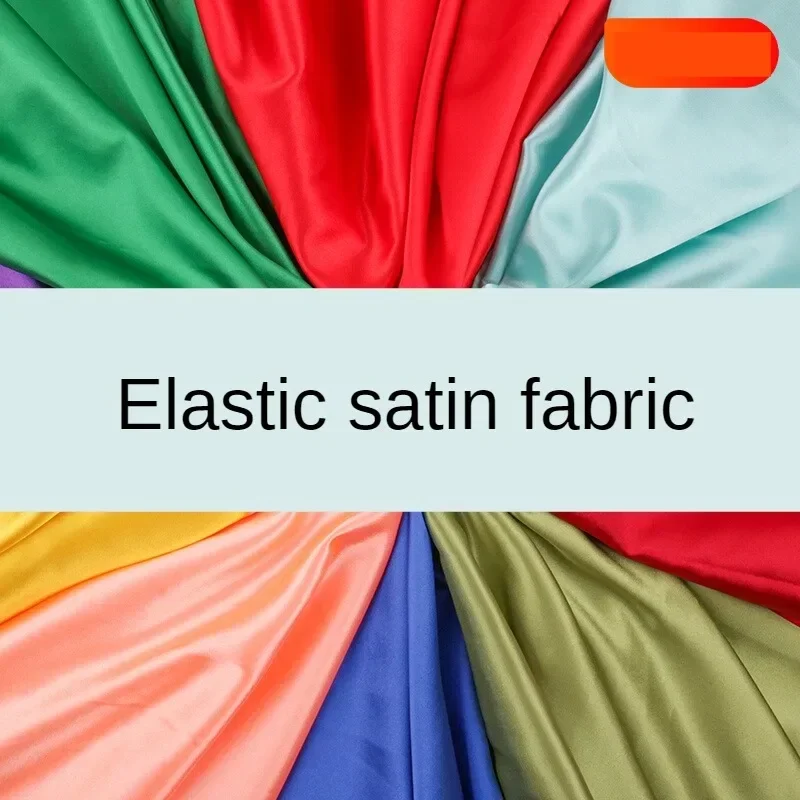 Micro Stretch Fabric Satin By The Meter for Dresses Cheongsam Sewing ...