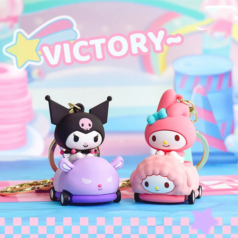 Llavero de Anime Kawaii Sanrio Kuromi para niñas, colgante de bolsa de ...