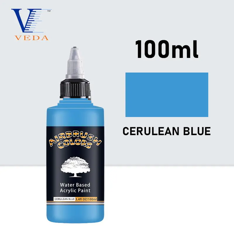 Acrylic Paint 24 Colors Acrylic Paint Bottle 100ml Painting Supplies ...