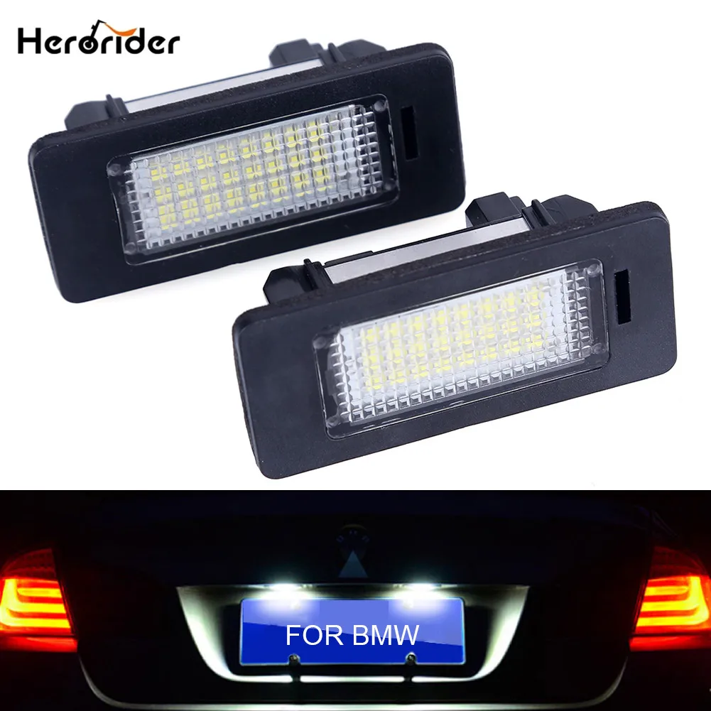 2PCS For BMW E39 E60 License plate Light 6000k White No Error Led ...
