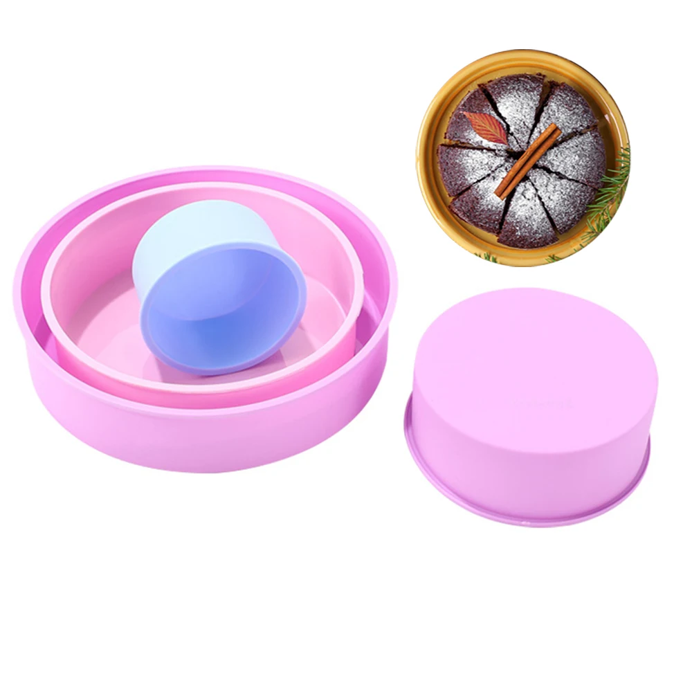 Round-Shape-Rectangular-Silicone-Bread-Pan-Silicone-Cake-Mold-Cake ...