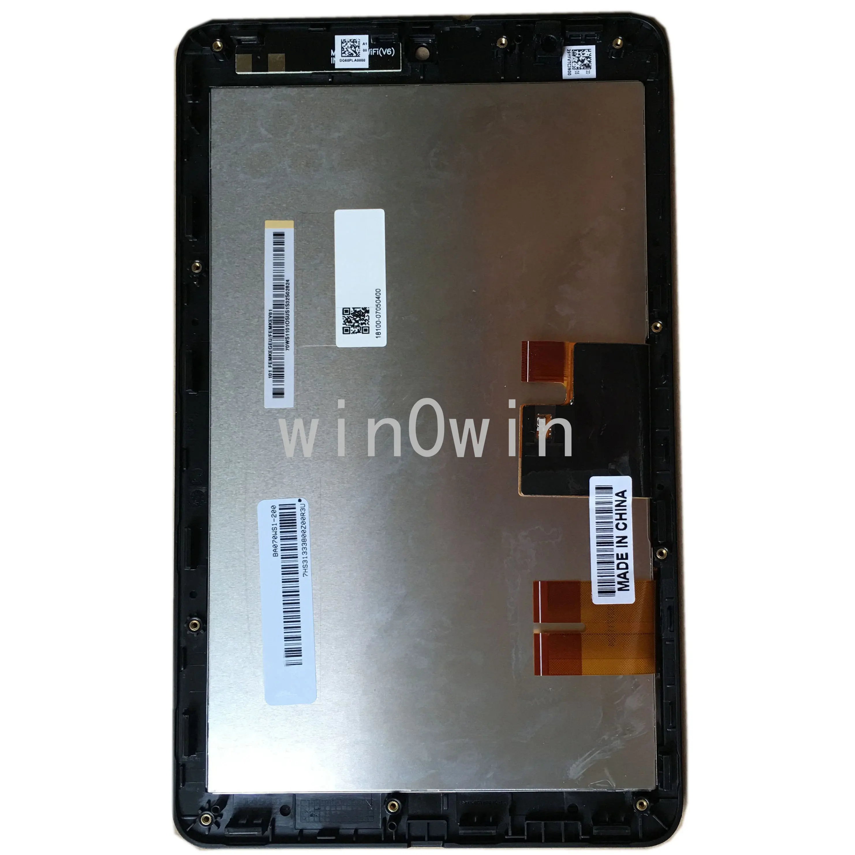 BA070WS1 200 HSD070PFW3 D00 LED LCD หน้าจอสัมผัส Digitizer ประกอบกับกรอบสำหรับ 7 "ASUS MeMO Pad ...