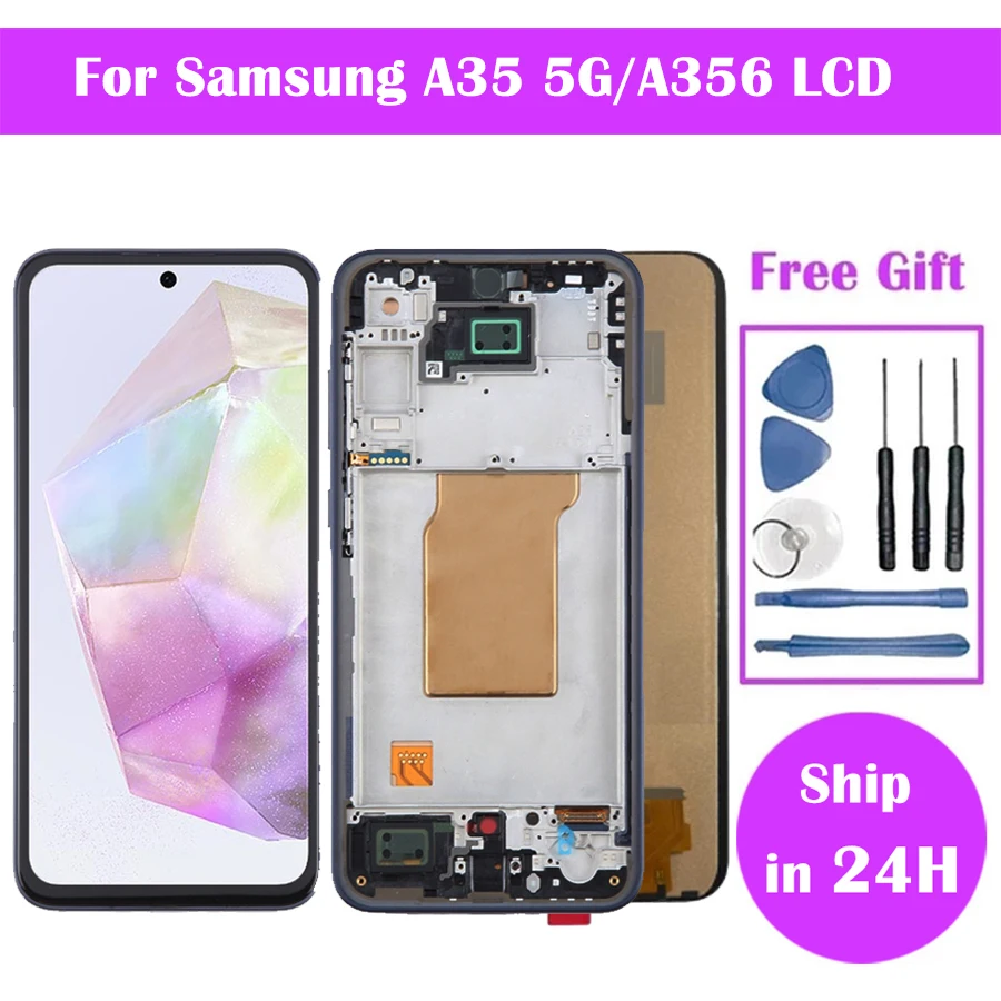 100-Tested-incell-For-Samsung-Galaxy-A35-5G-SM-A356B-LCD-Screen ...