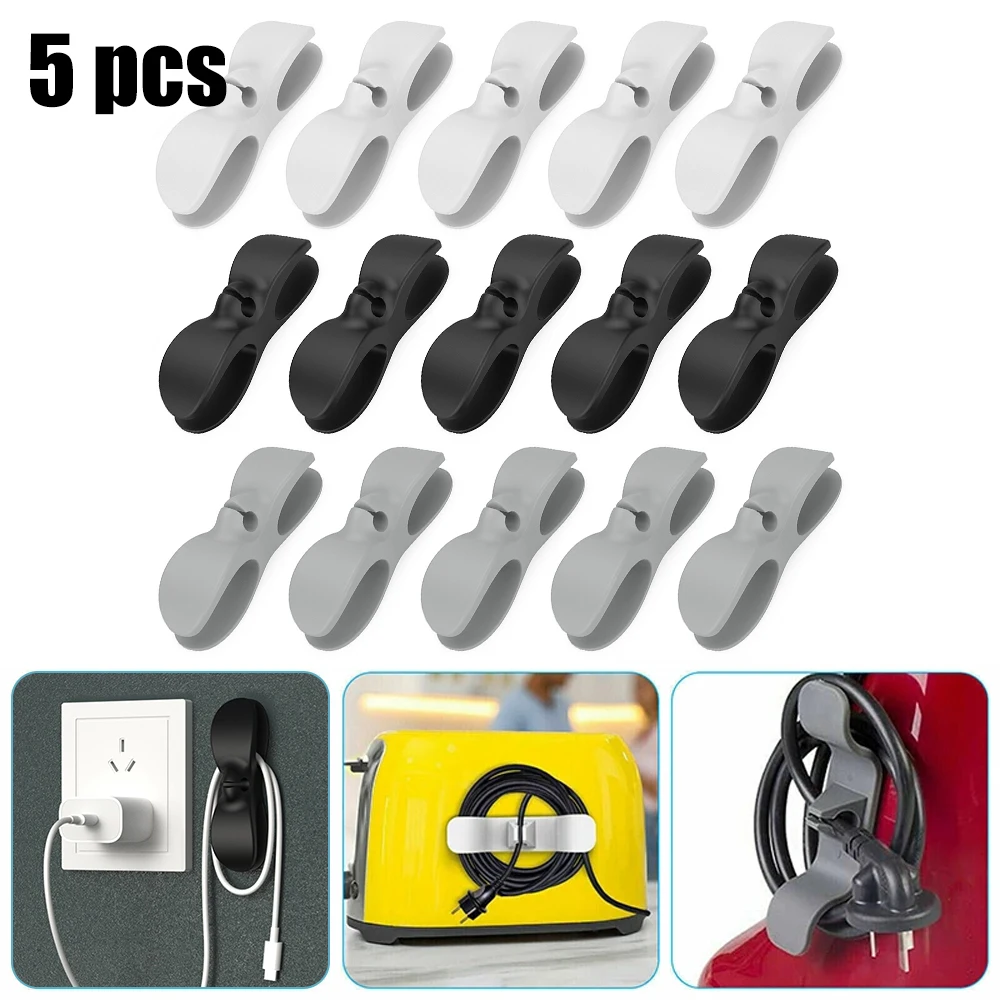 Wire-Wrapper-Cable-Organizer-Kitchen-Storage-Clips-Holder-Management ...