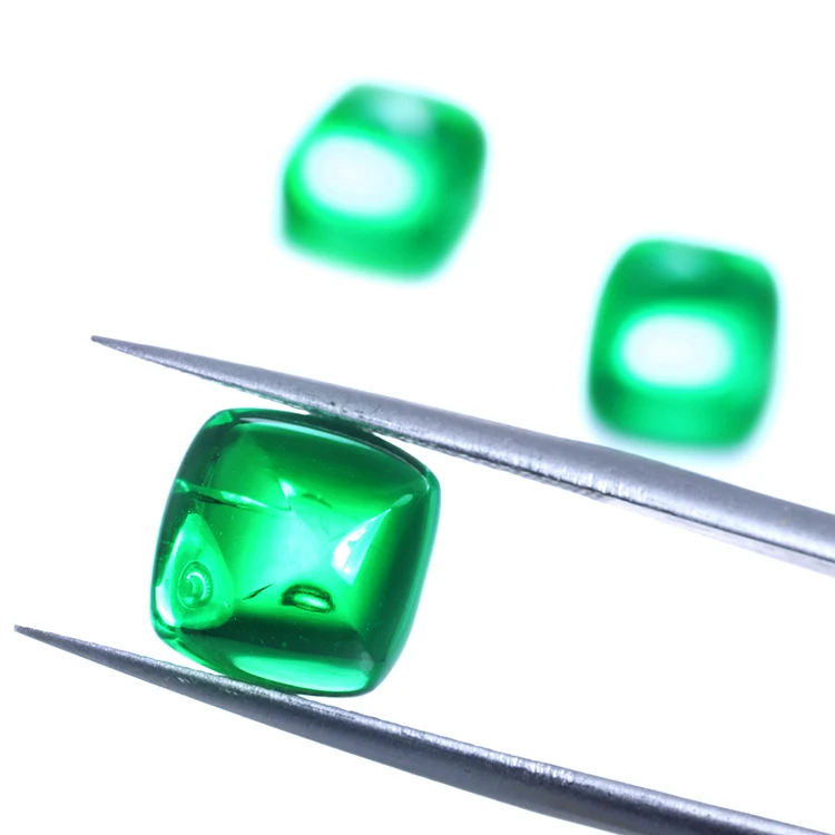 Charm-Beads-1ct-Lab-Grown-Emerald-Colombia-Sugarloaf-Shaped-Green-Lab ...