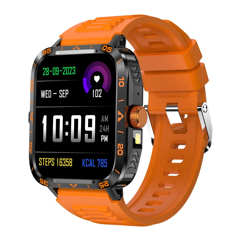 NAMOFOTO-New-Smart-Watch-1-96-Men-Women-Wrist-Flashlight-Clock-Multiple ...