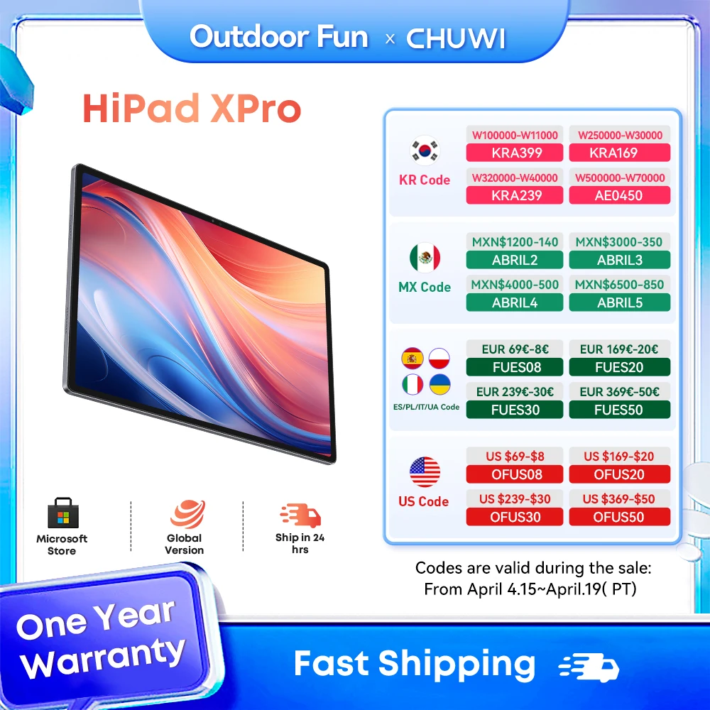 CHUWI-HiPad-XPro-Android-12-Tablet-10-51-FHD-6GB-RAM-128GB-ROM-1TB ...