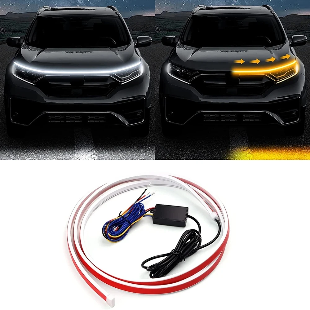 OKEEN-4-In-1-Car-Hood-Light-Strip-Dynamic-Start-Scan-With-Turn-Signal ...