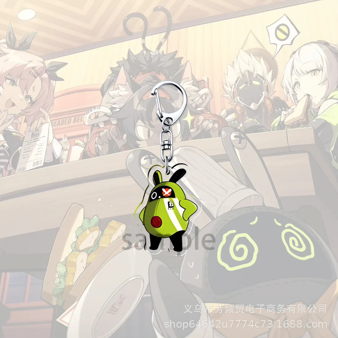 Game Zenless Zone Zero Anby Demara Billy The Kid Cartoon Keychain ...