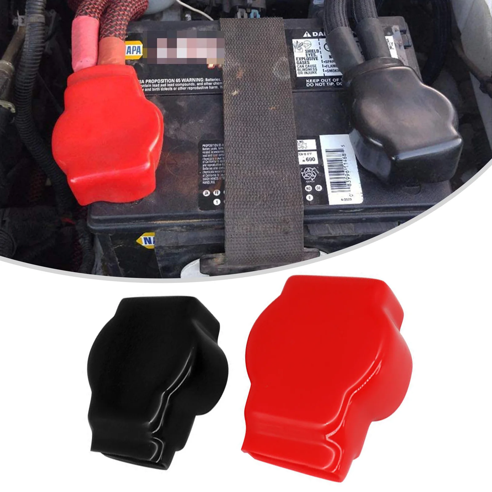 2pcs-Battery-Terminal-Covers-Positive-Negative-Top-Post-Cap-Protection ...