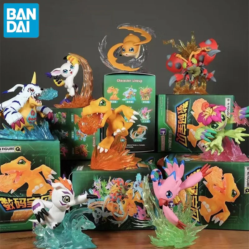 Genuine Bandai Anime Digimon Adventure Action Figure Agumon Gabumon ...