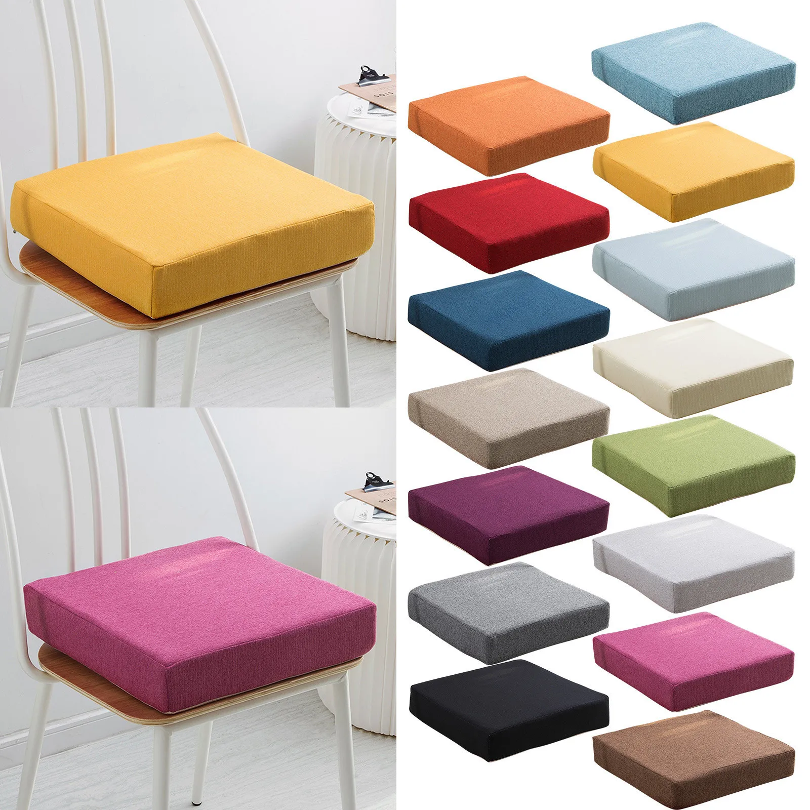 Thickened-Soft-Square-Sponge-Chair-Cushion-Breathable-Outdoor-Garden ...