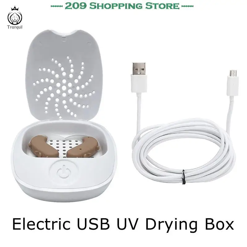 Electric USB UV Drying Box Dryer Case With USB Cable Headphone Cleaner ...