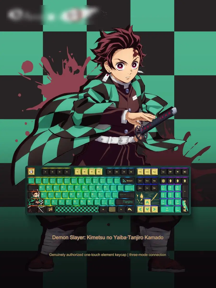 Anime-Demon-Slayer-Kamado-Tanjirou-Custom-Mechanical-Keyboard-Kamado ...