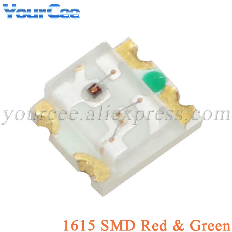 200pcs-20pcs-1615-SMD-LED-2-Colors-Red-and-Green-High-Light-Emitting ...
