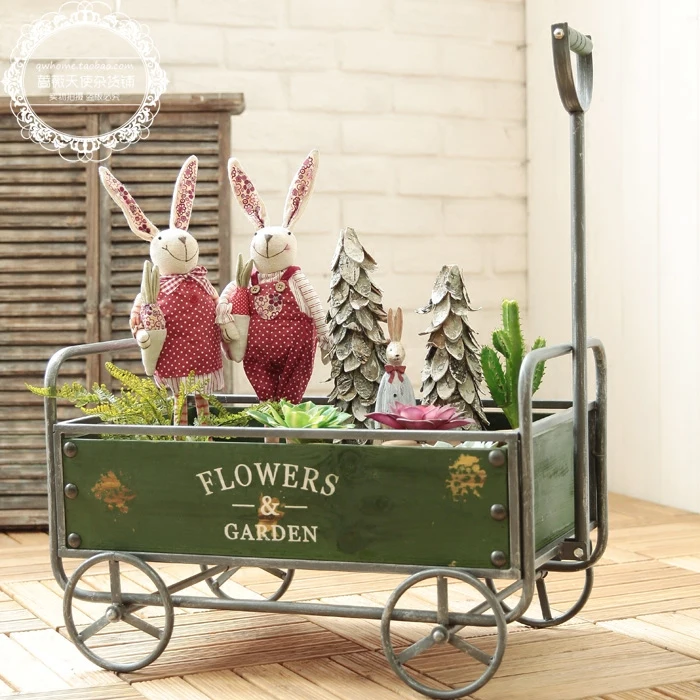 American Industrial Retro Style Personalized Cart Storage and Handling ...