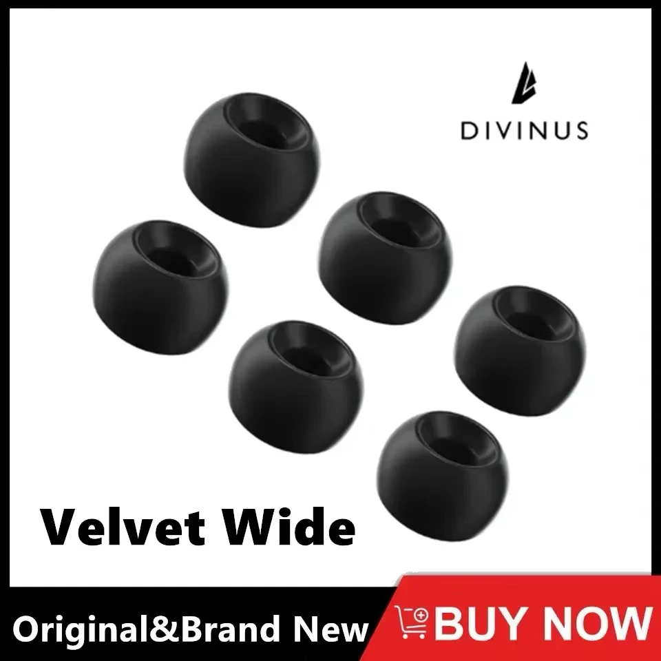 DIVINUS-Velvet-Wide-Bore-Silicone-Earphone-Eartips-For-4-6mm-Nozzle ...